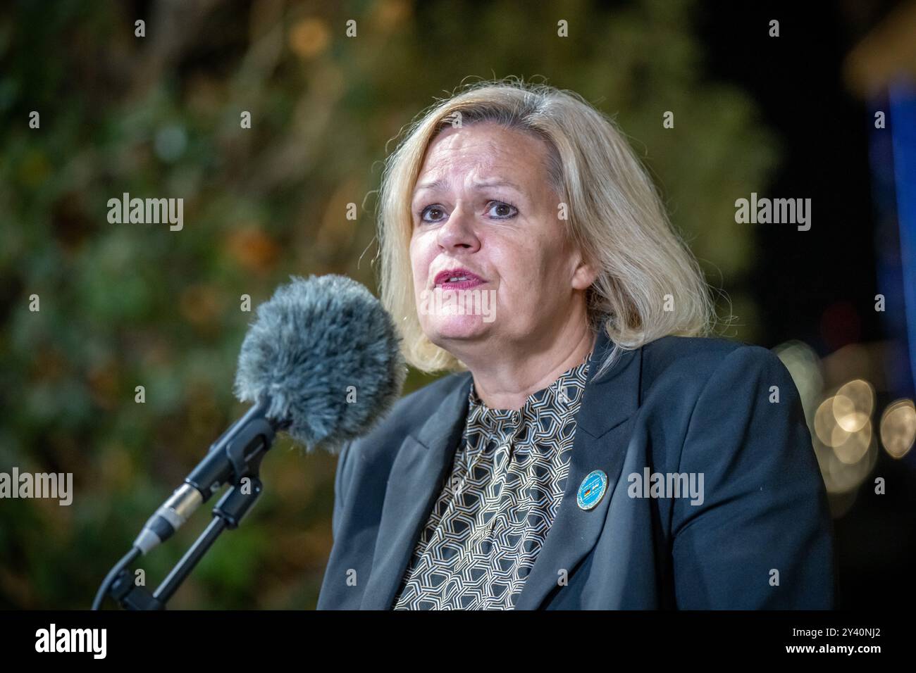 Samarkand, Usbekistan. September 2024. Die Bundesministerin des Innern ...