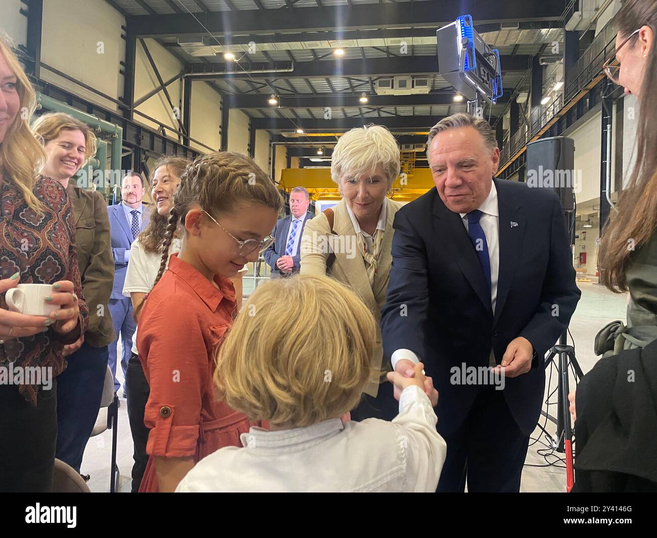 Istchee Baie James, Kanada. September 2024. Premierminister Francois ...