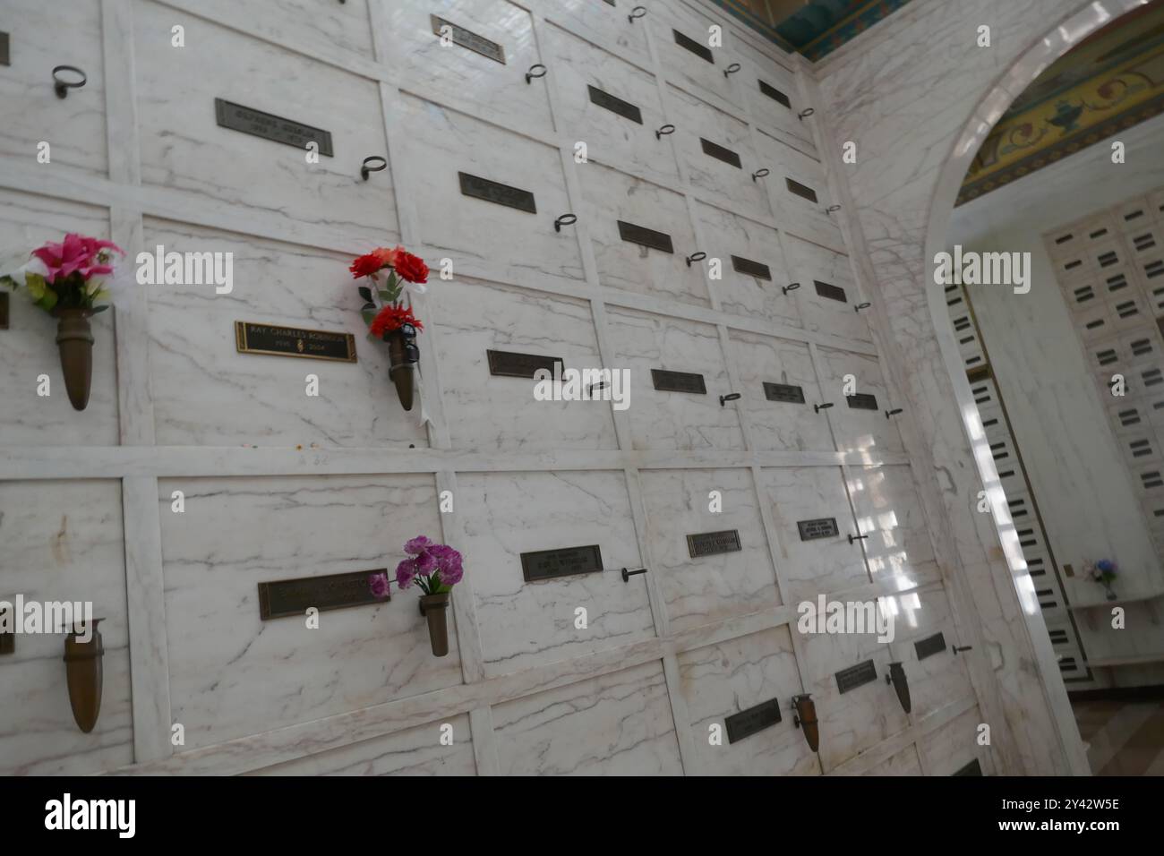 Inglewood, Kalifornien, USA 14. September 2024 Sänger Ray Charles Grave ...