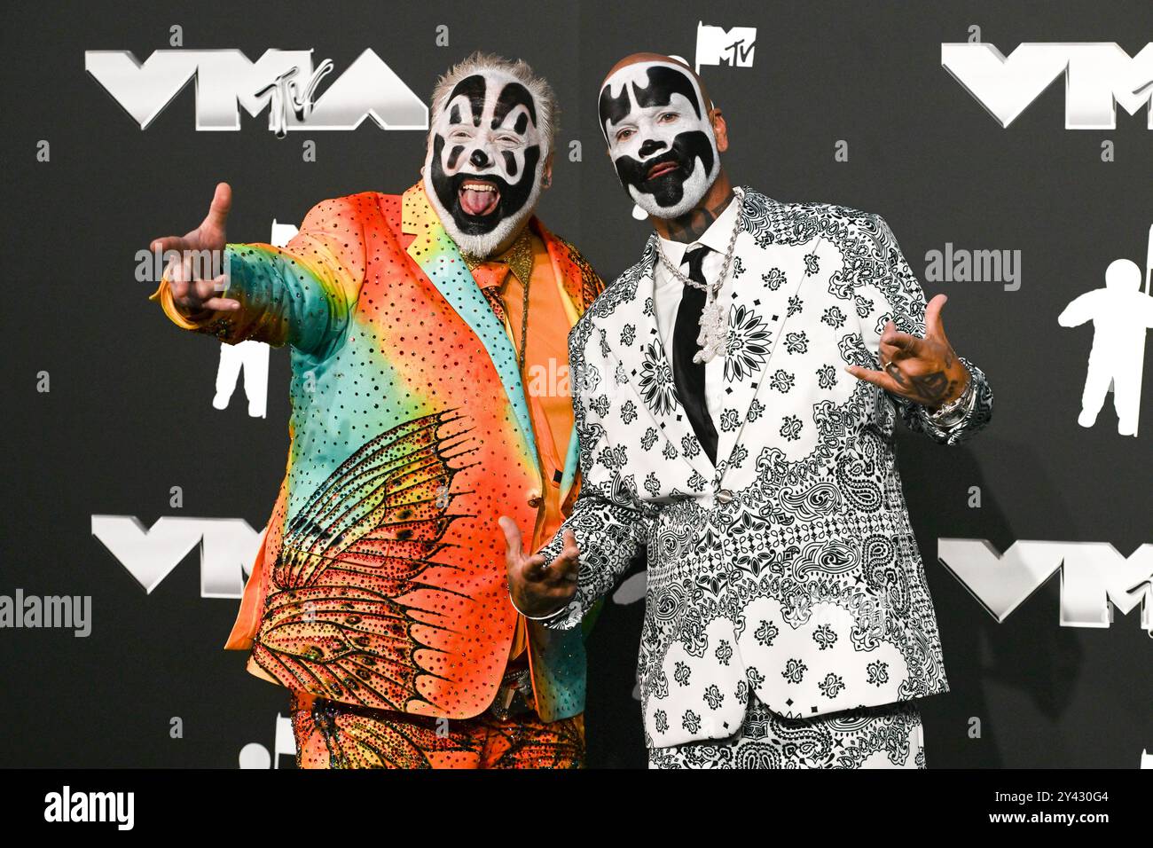 Violent J und Shaggy 2 Dope of Insane Clown Poss bei den MTV Video Music Awards 2024, die am 11 ...