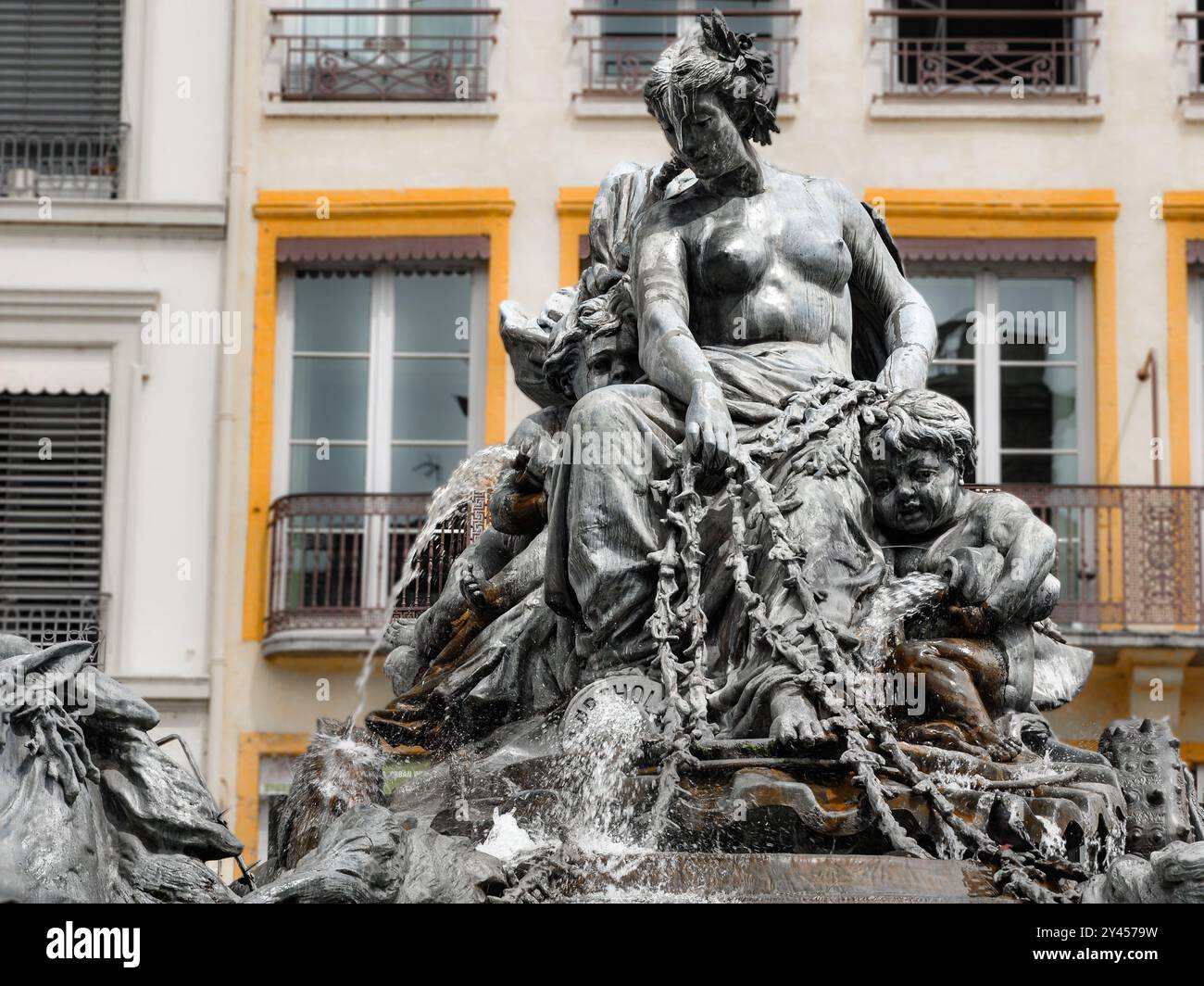 Fontaine Bartholdi, ein Brunnen, der von Frédéric Auguste Bartholdithe ...