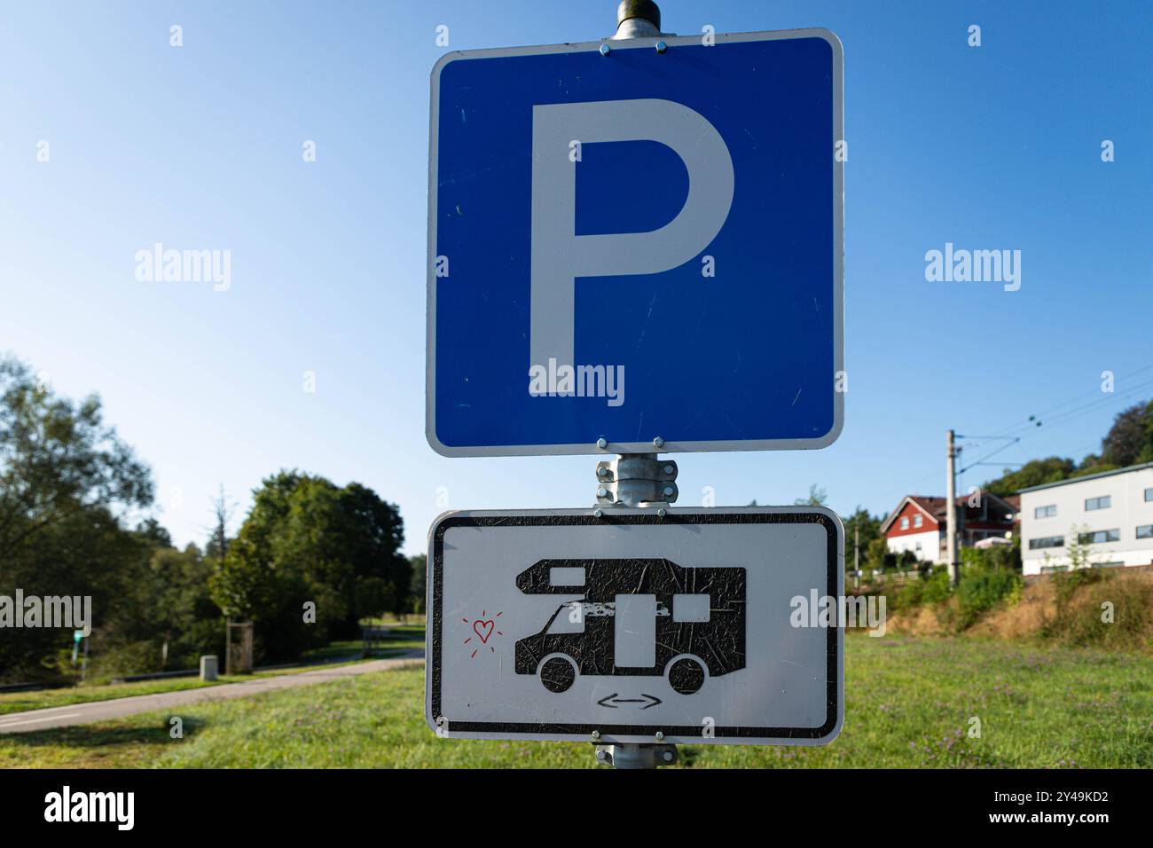 Deutschland 07. September 2024: Im Bild: Dieses Verkehrsschild zeigt ...