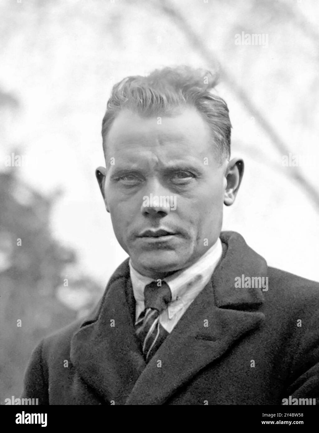 Paavo Nurmi. Porträt des finnischen Mittel- und Langstreckenläufers ...