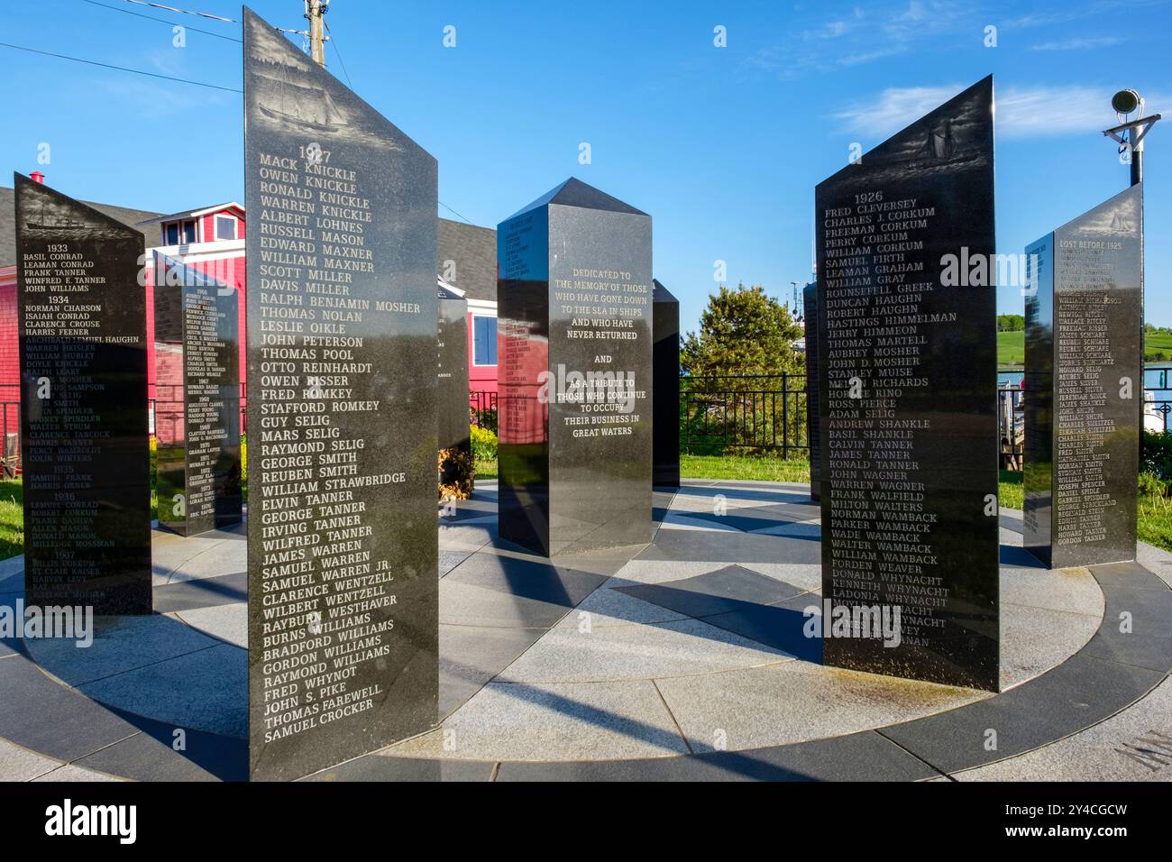 Fishermen's Memorial, ein kompassförmiges Fischerdenkmal zur Erinnerung ...
