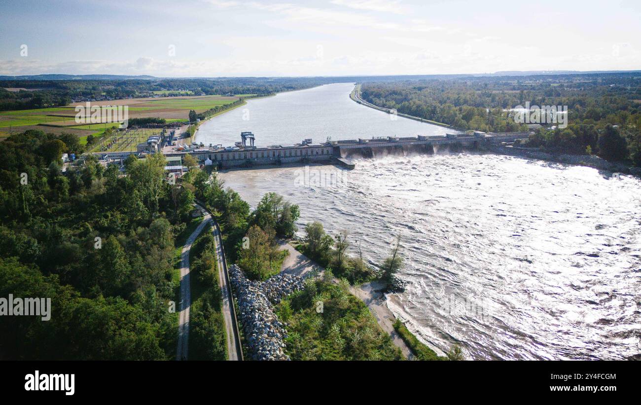 18.09.2024, Ranshofen, AUT, unterwegs in Oberösterreich, Hochwasser ...