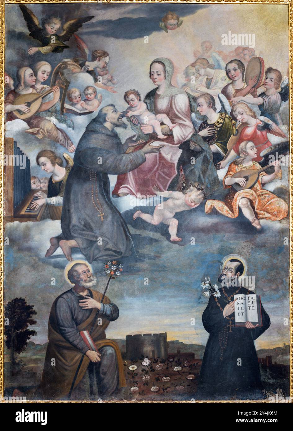 MATERA, ITALIEN - 7. MÄRZ 2022: Gemälde des hl. Franz von Assisi mit ...