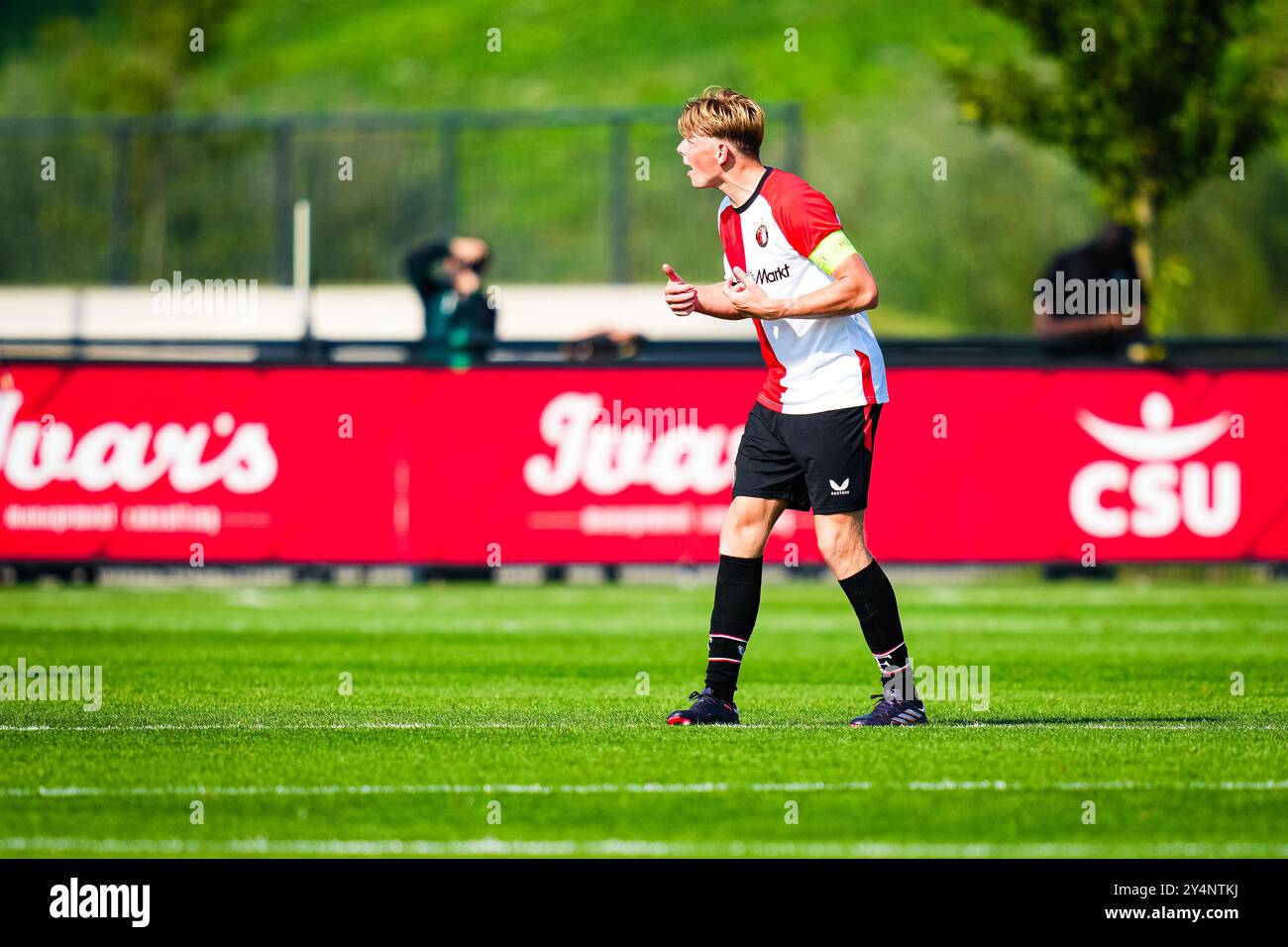 Rotterdam - Jan Plug of Feyenoord während der ersten Runde des neuen ...