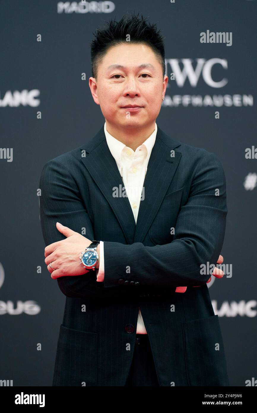 Xiaopeng Li nimmt am 22. April 2024 an den Laureus World Sports Awards Madrid 2024 – Roter ...