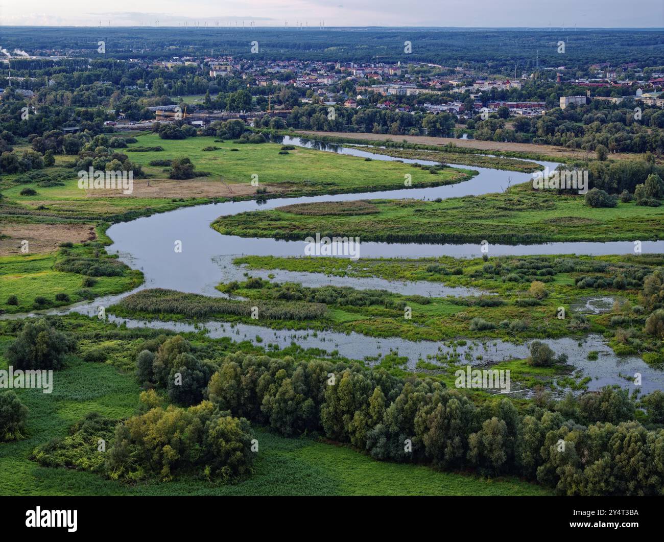 Der Warta-Mündung-Nationalpark, Park Narodowy Ujscie Warty, wo die ...