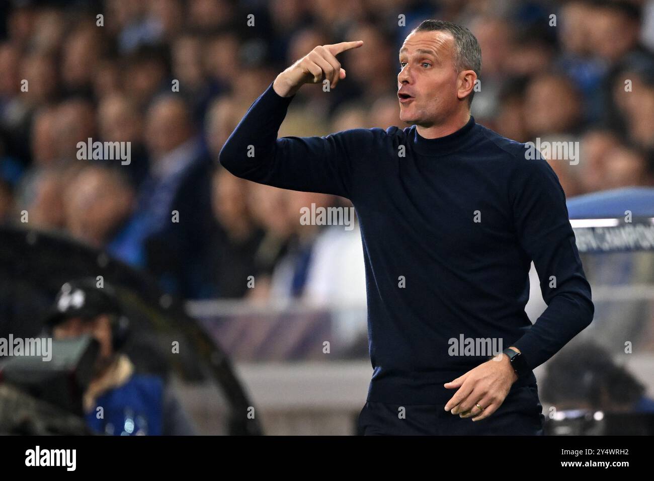 BRUGGE - Klub Brugge KV Trainer Nicky Hayen beim UEFA Champions League ...