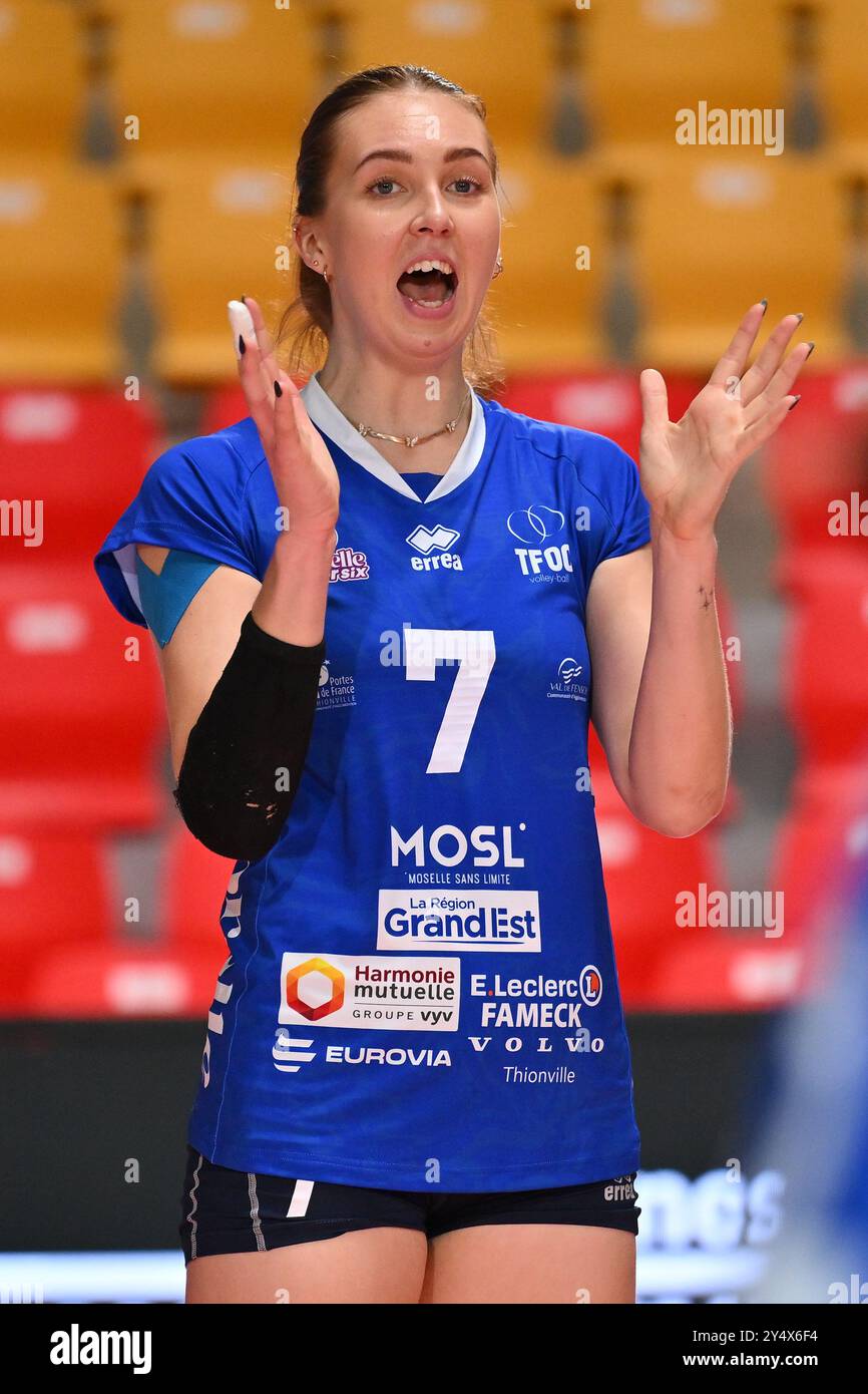 Saana Lindgren von Terville Florange OC während des 2. Tages des CEV Volleyball Challenge Cup ...