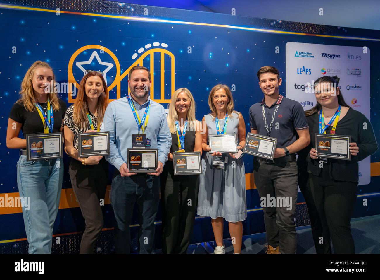 Chertsey, Großbritannien. September 2024. „Themenpark des Jahres“ geht ...