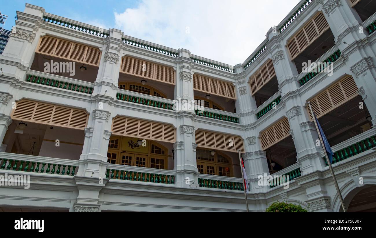 Singapur, April 2024 - das Raffles Hotel wurde am 15. August 2012 in ... Singapur, April 2024 - das Raffles Hotel wurde am 15. August 2012 in ...