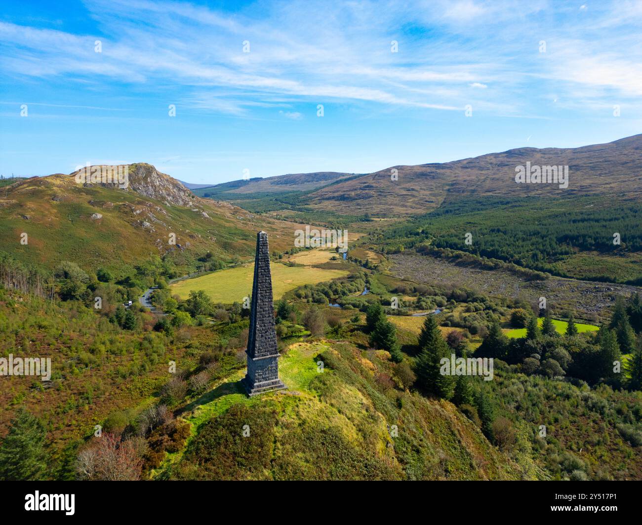 Aus der Vogelperspektive von der Drohne des Murray’s Monument im ...