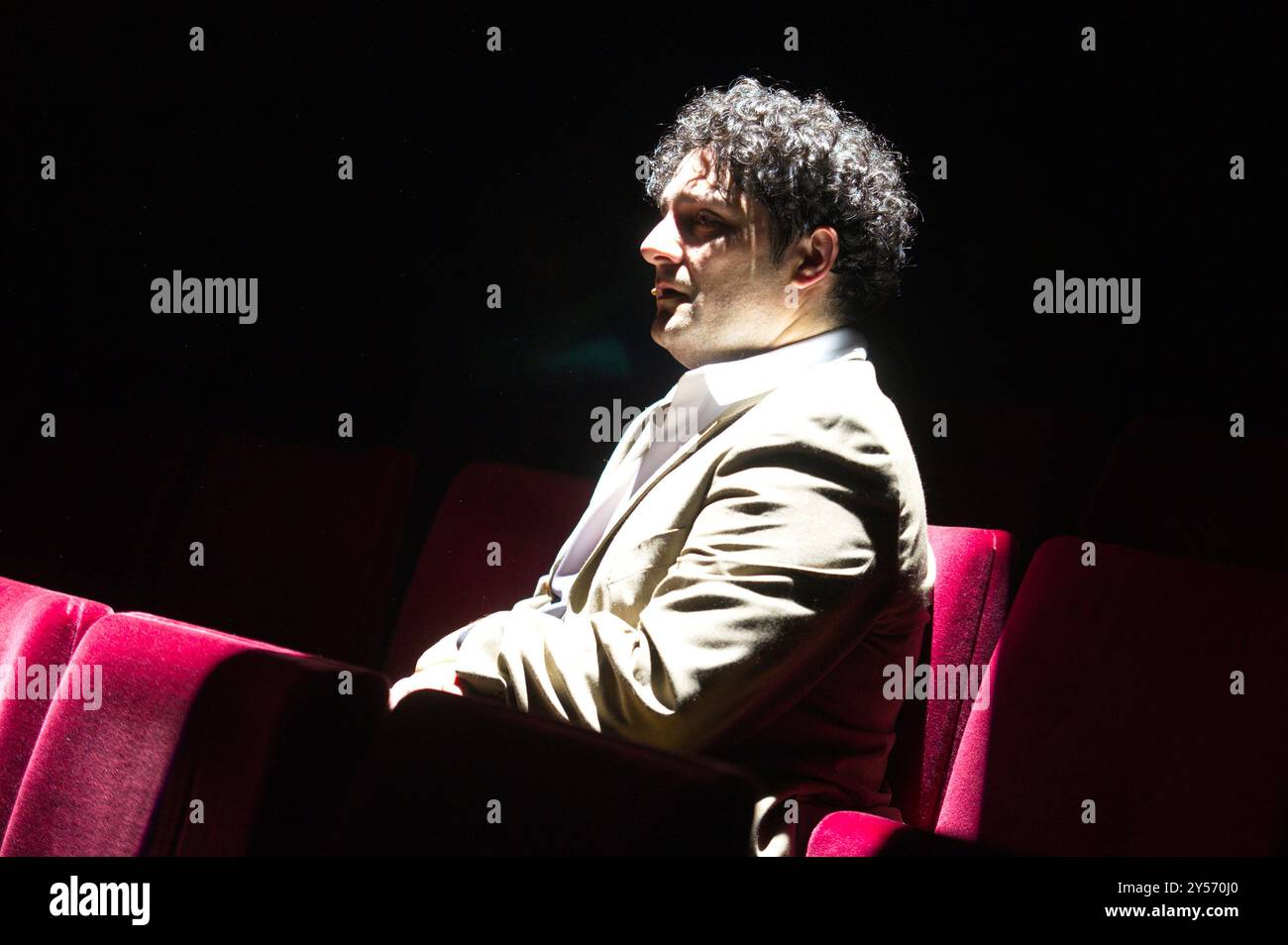 Edgar Eckert bei der Fotoprobe zum Theaterstück Prozess im Maxim Gorki Theater. Berlin, 19.09. ...