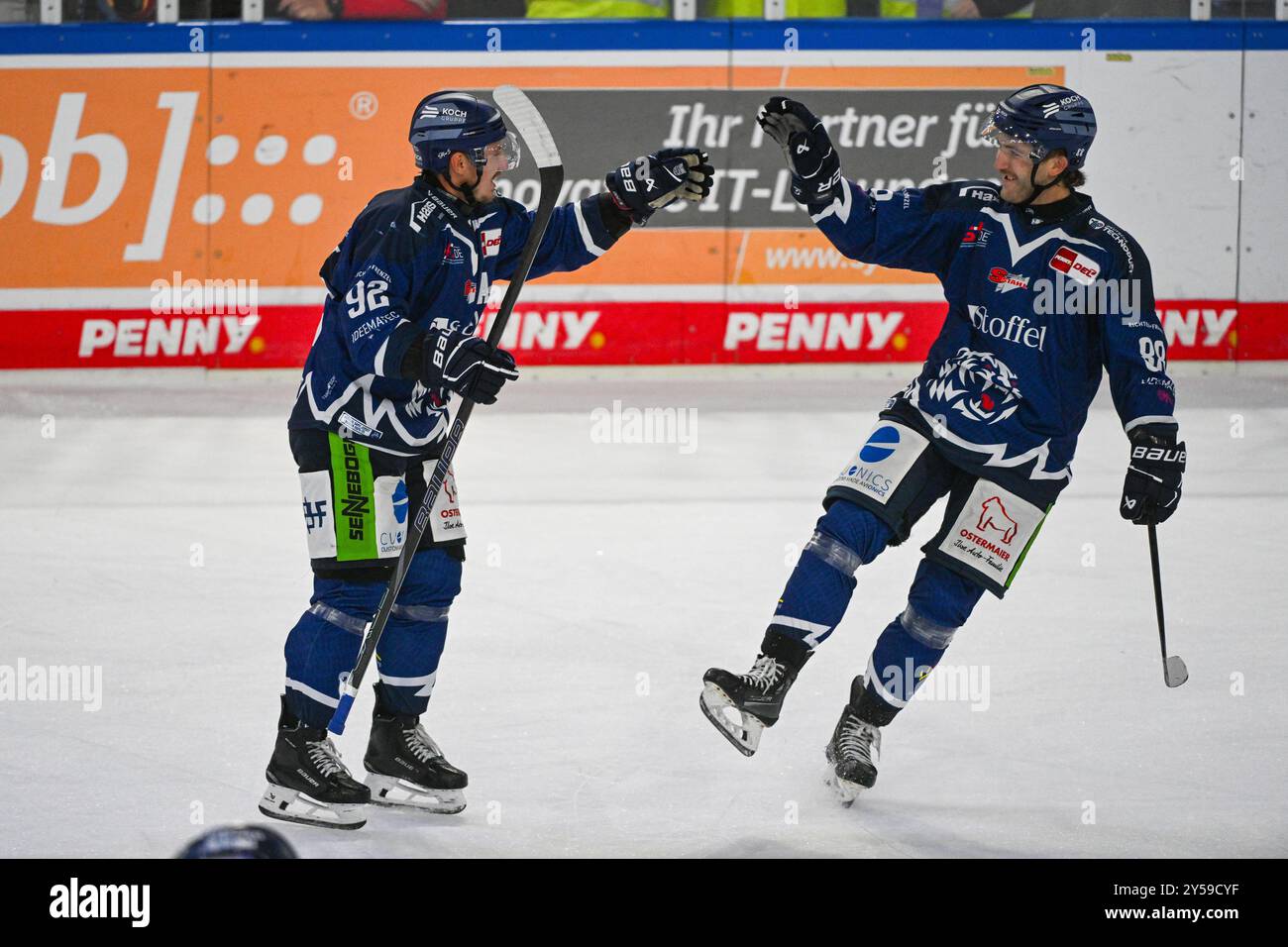 Straubing, Deutschland. September 2024. Eishockey: DEL, Straubing ...