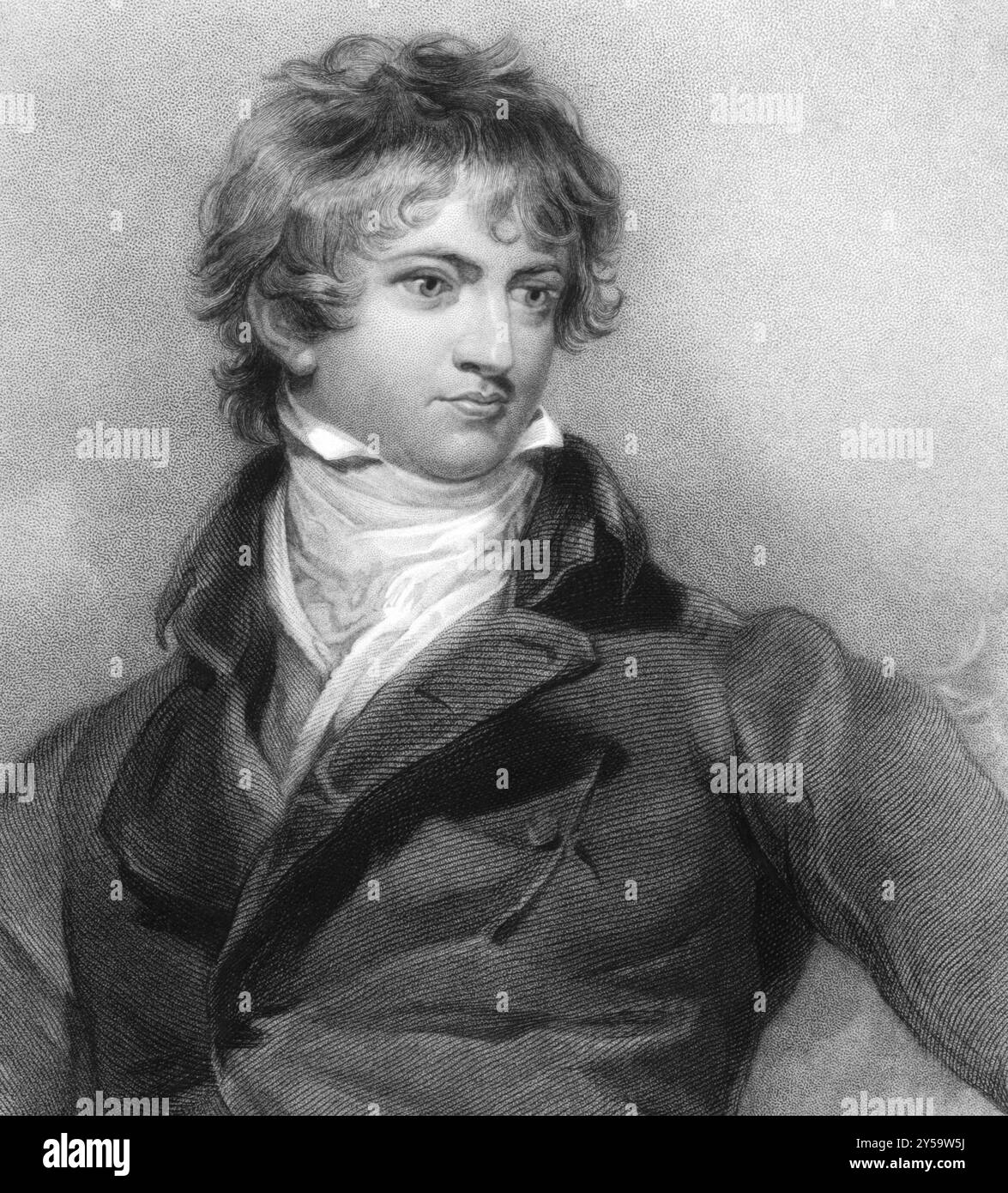 Abel Rous Dottin (1769-1852) auf Kupferstich von 1838. Britischer ...