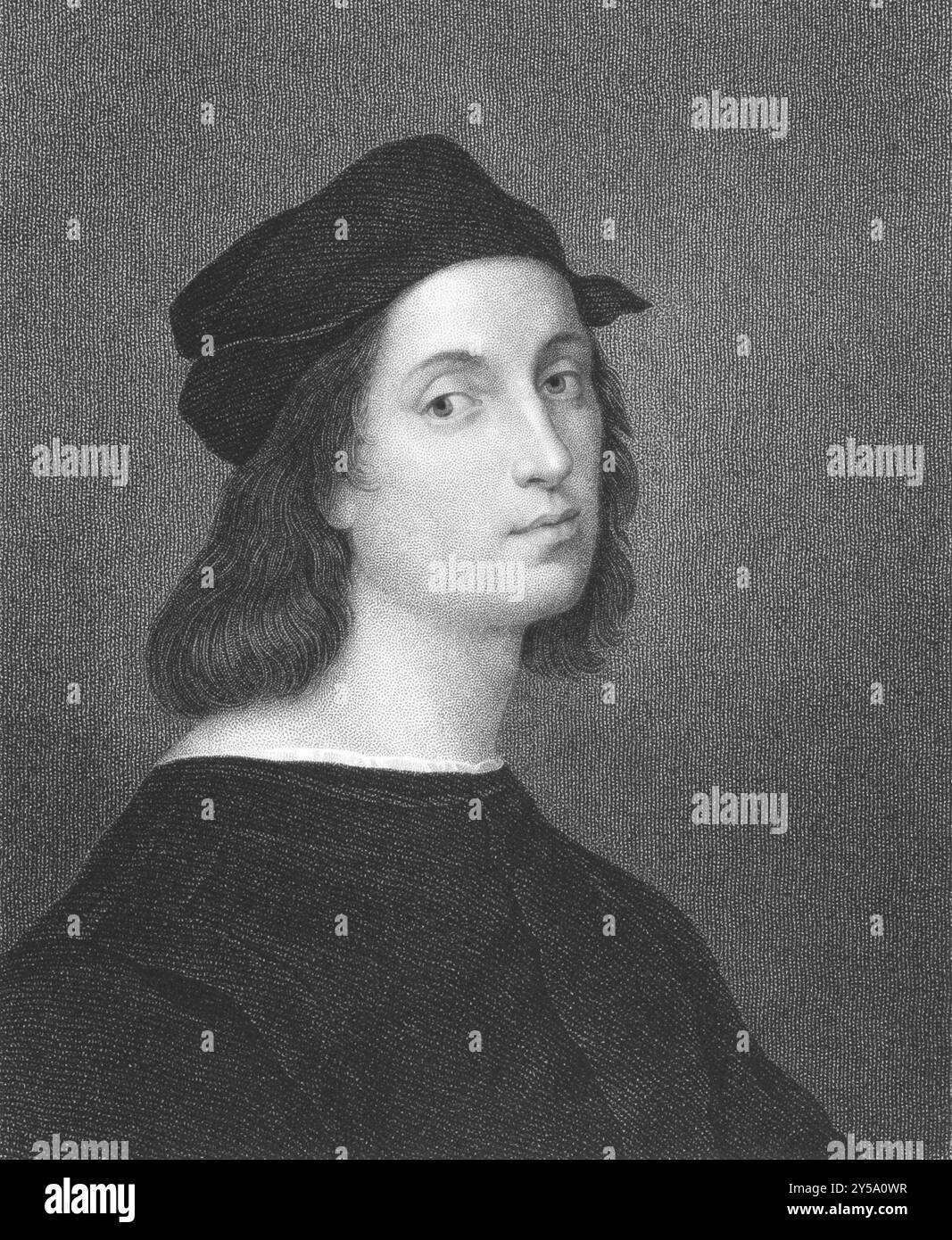 Raphael (1483-1520) über den Kupferstich aus den 1800er Jahren ...