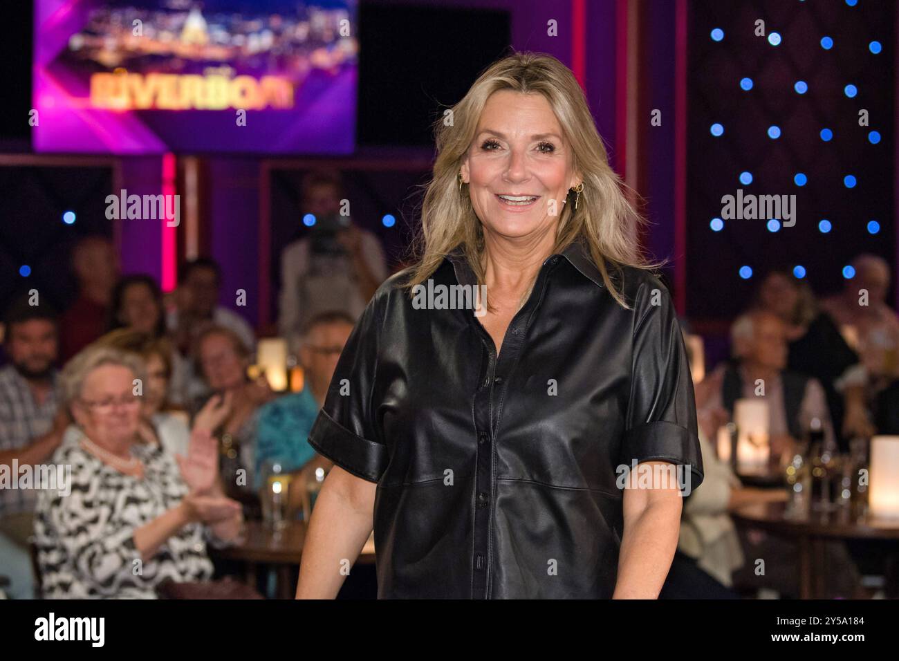 MDR - Flussboot. Moderatorin Kim Fisher anläßlich der Aufzeichnung der ...