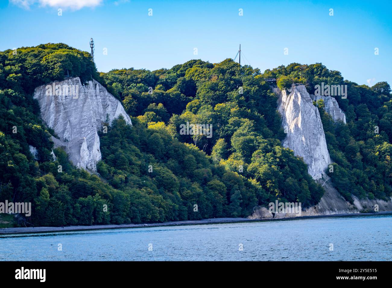Kreidefelsen von Rügen, Aussichtsplattform an der berühmten ...