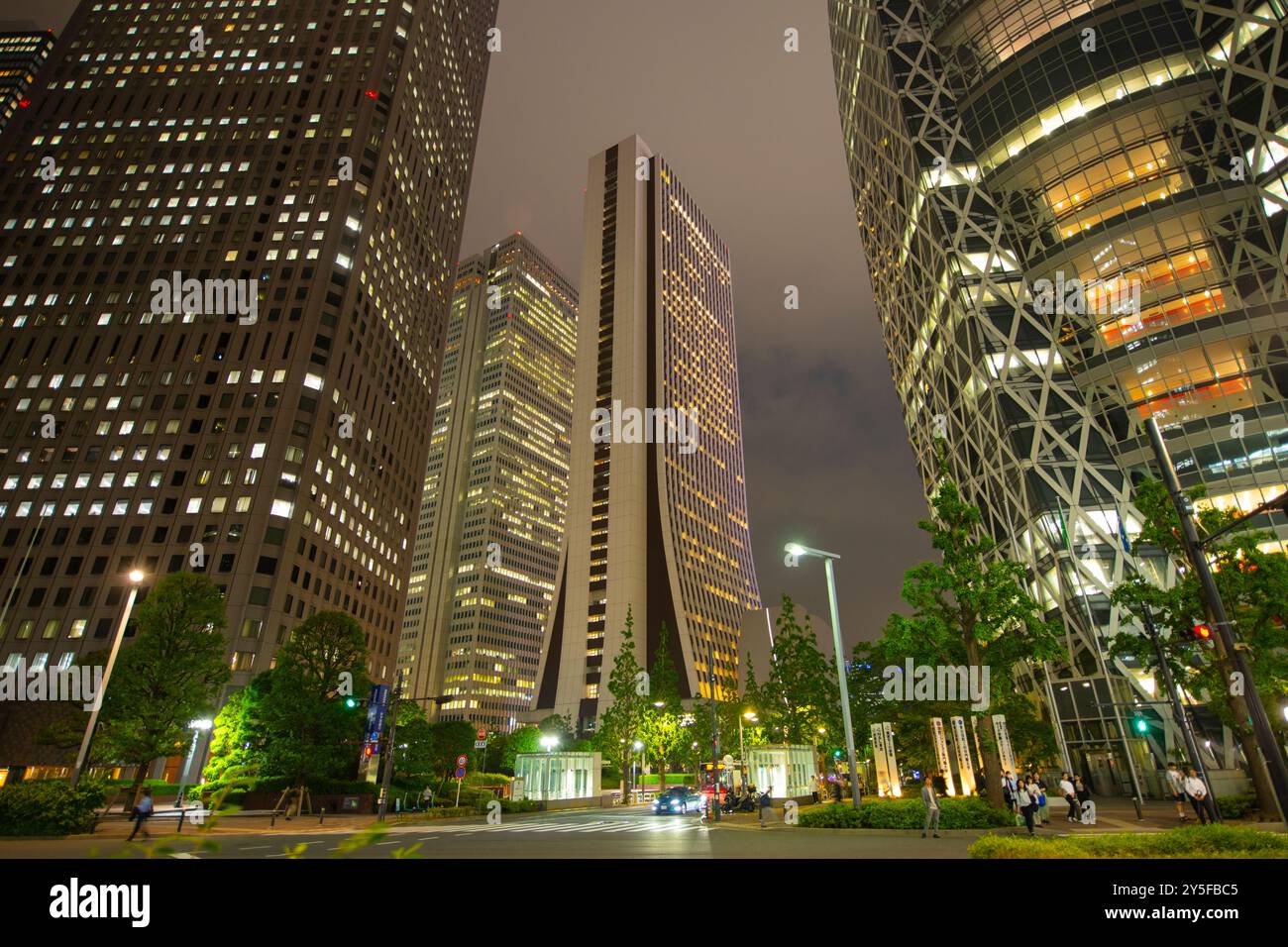 Sompo Japan Headoffice Building alias Yasuda Kasai Kaijo Building at Night in West Shinjuku ...