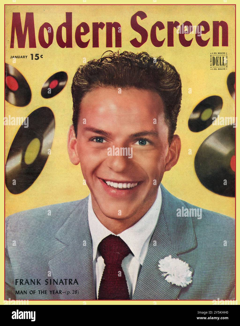 FRANK SINATRA 1940er Jahre Studio Werbeporträt eines jungen Frank ...