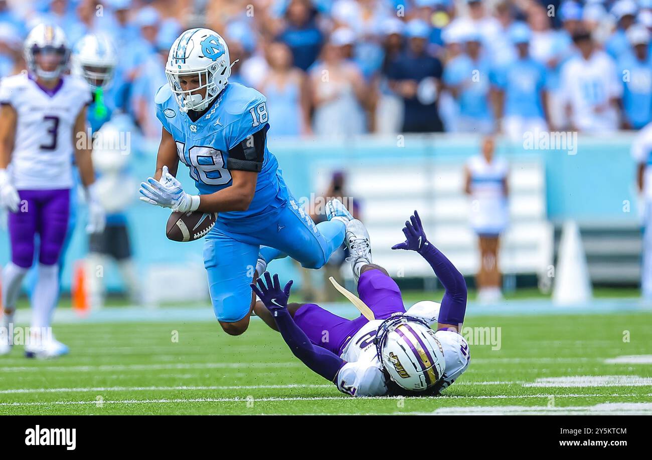 21. September 2024: Der Senior Bryson Nesbit (18) aus North Carolina ...