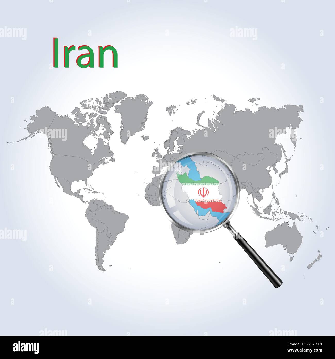 Mapa político del mundo iran Stock-Vektorgrafiken kaufen - Alamy