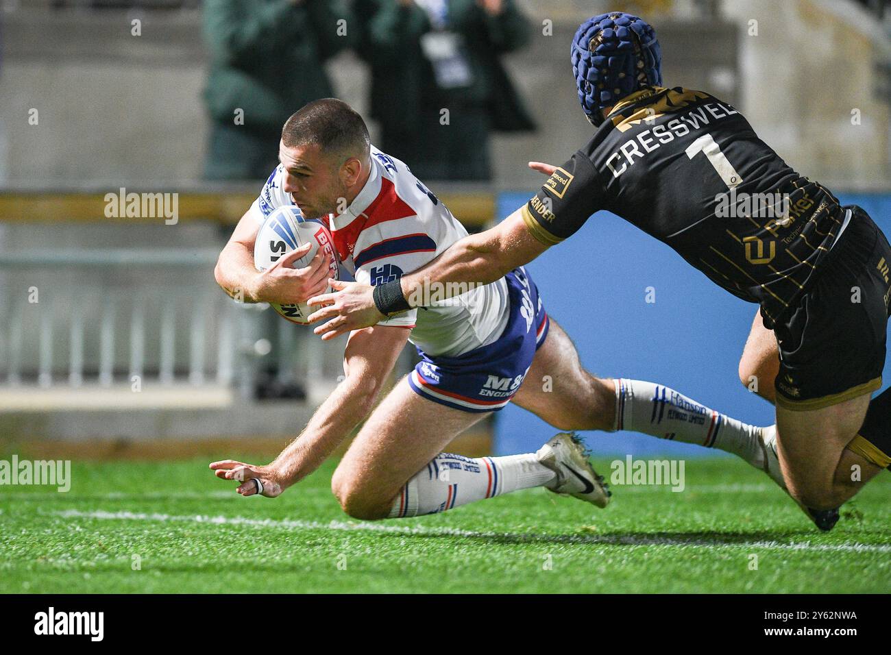Wakefield, England. 21. September 2024: Max Jowitt von Wakefield ...