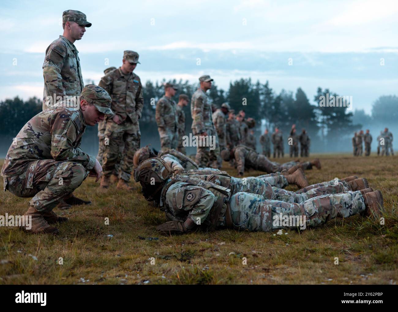 US-Soldaten, die dem 2. Kavallerie-Regiment zugeordnet sind, nehmen am ...