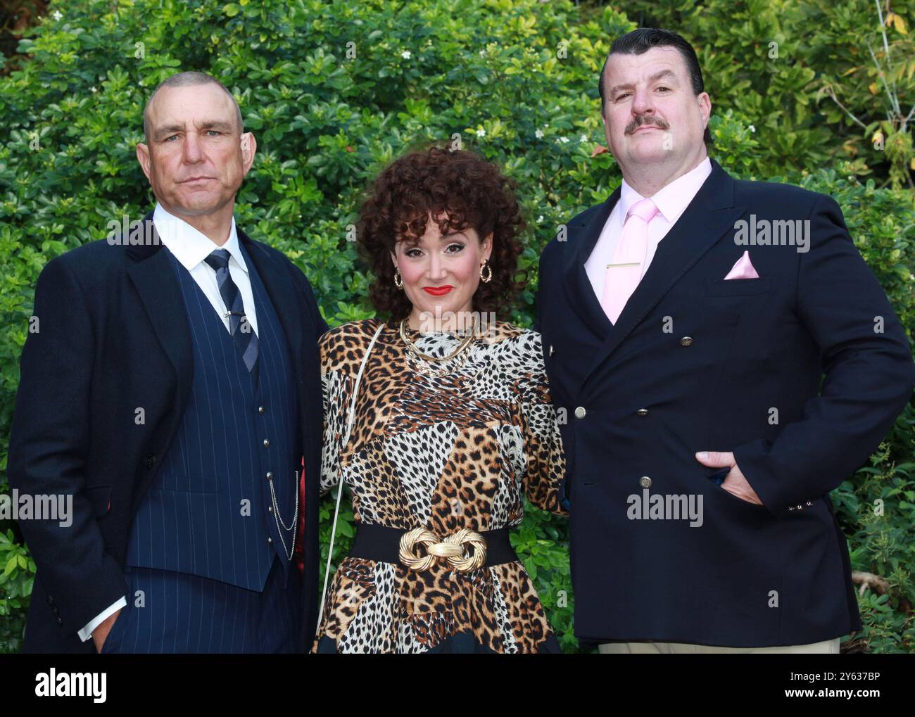London, Großbritannien. Nicola Munns, Vinnie Jones und Craig Berry bei ...