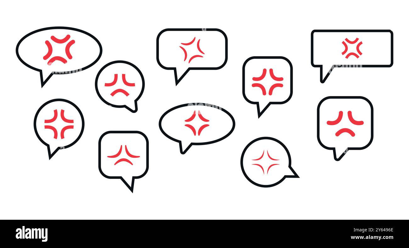 Wut symbol Stock-Vektorgrafiken kaufen - Alamy