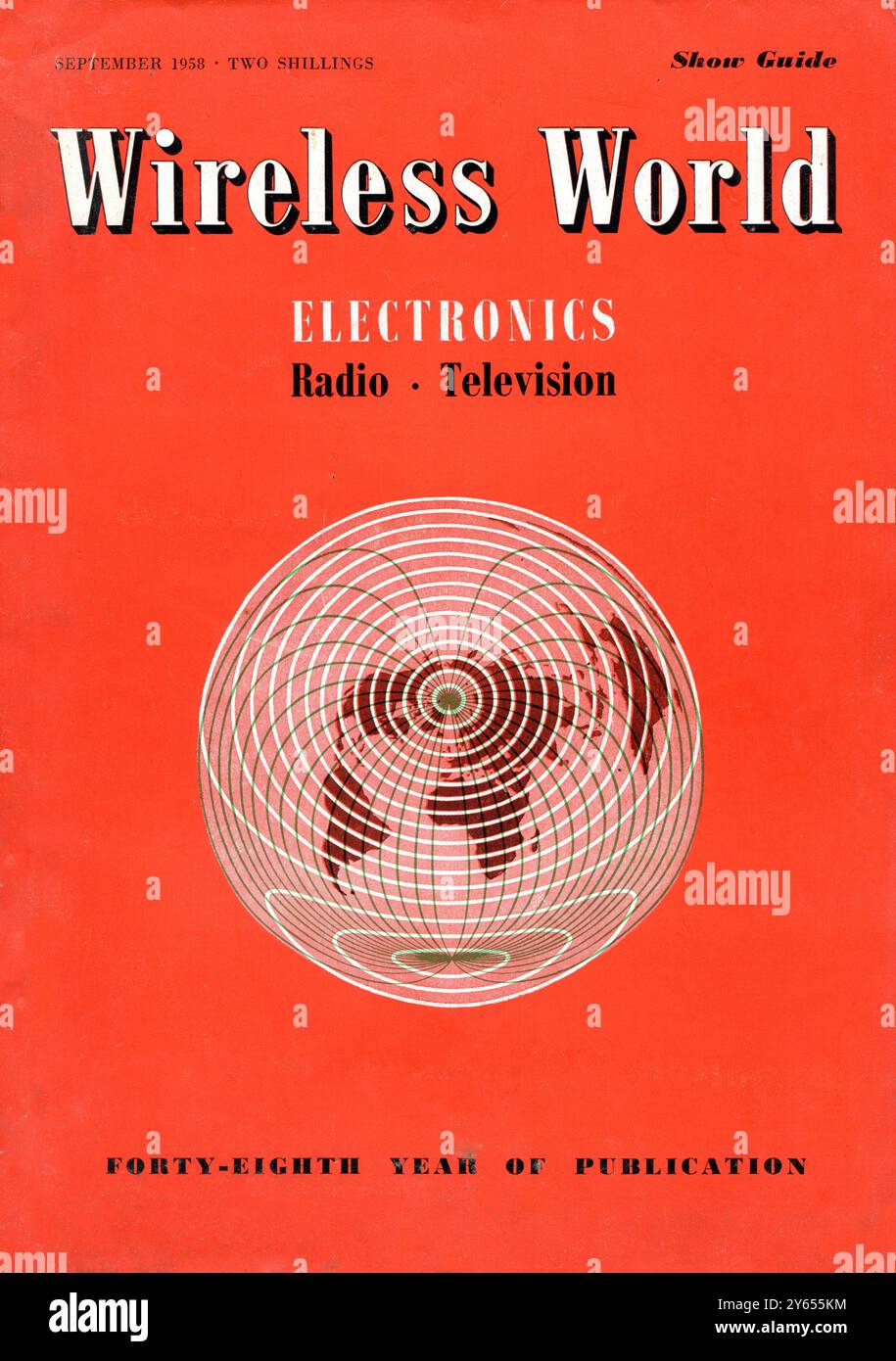 Das Cover der September 1958 Ausgabe des Wireless World Magazine. Das ...