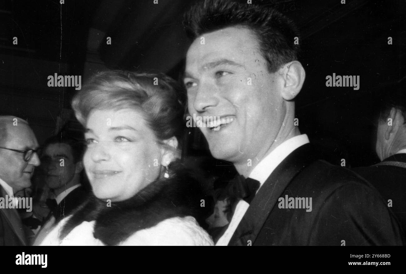 London England British Film Academy Awards in London Laurence Harvey ...