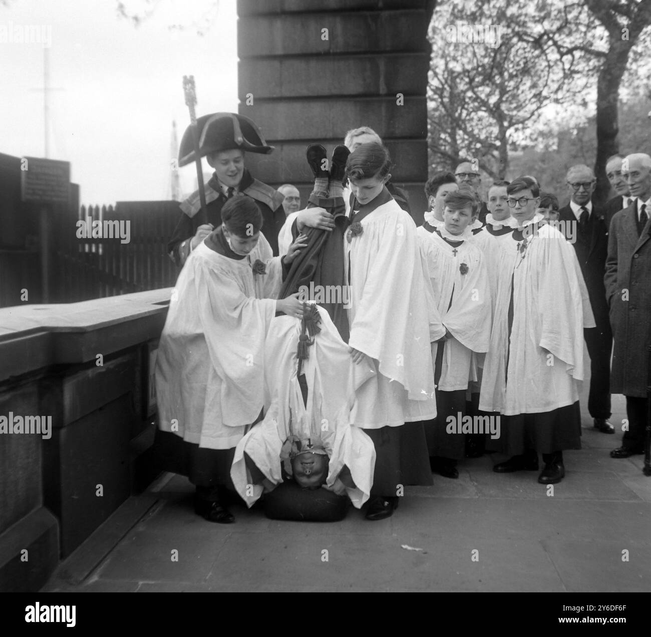 KEITH DUKE OF NEW CROSS CHORBOYS IN BEATING THE BOUNDS CEREMONY IN ...