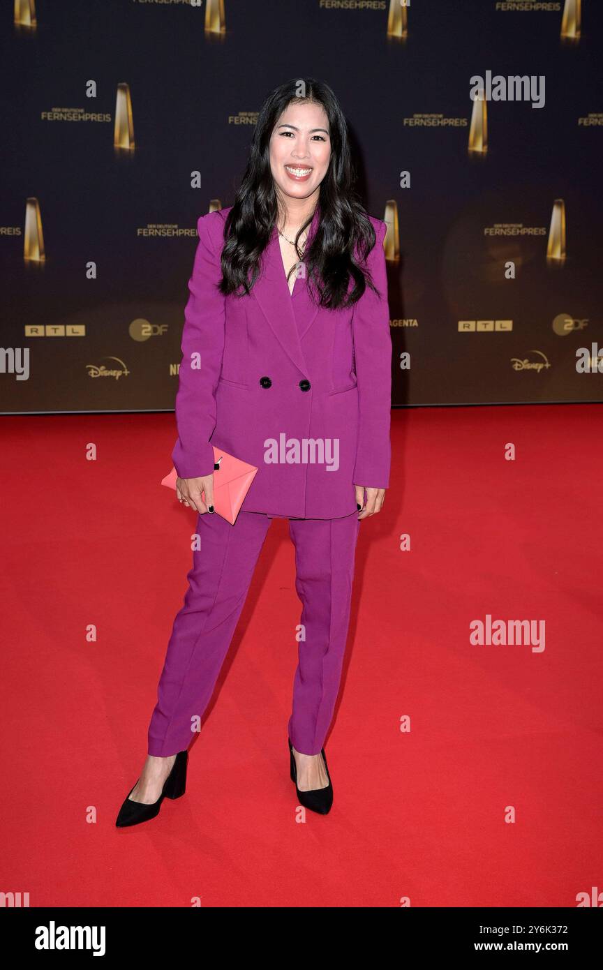 Mai Thi Nguyen-Kim bei der Verleihung des Deutschen Fernsehpreises 2024 in den MMC Studios. Köln ...