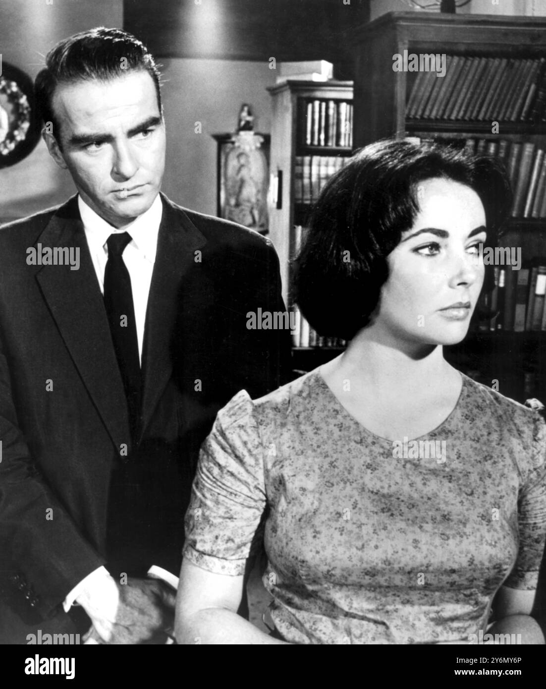Die Schauspielerin Elizabeth Taylor und die Schauspielerin Montgomery ...