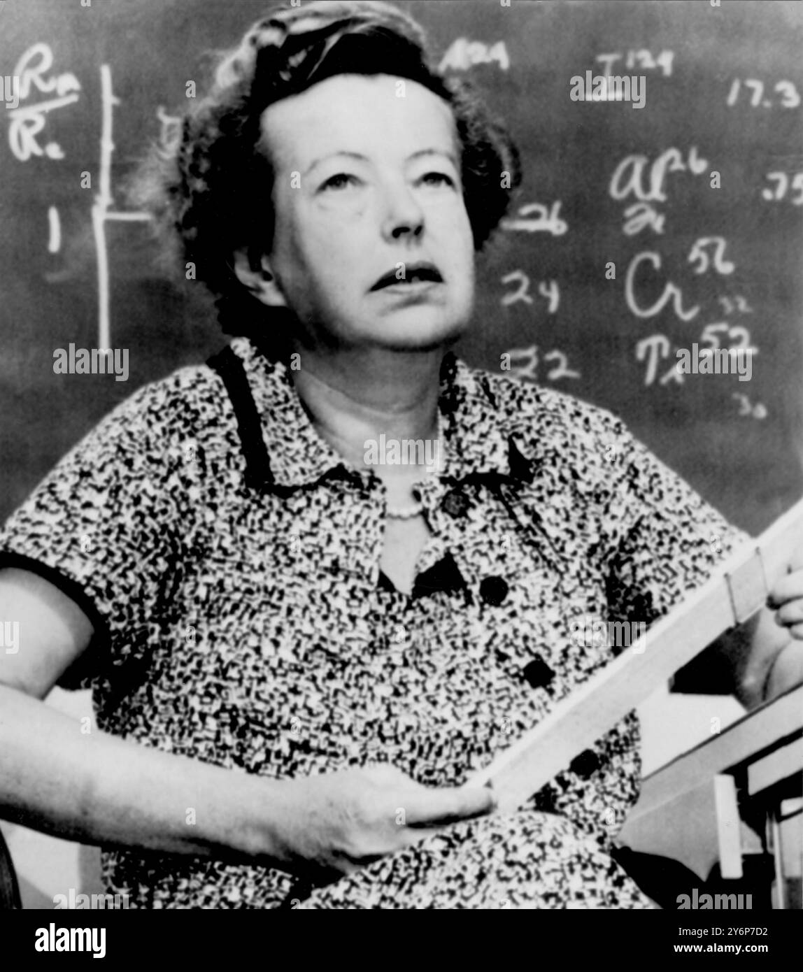 Dr. Maria Goeppert-Mayer erhielt heute den Nobelpreis für Physik 1963 ...