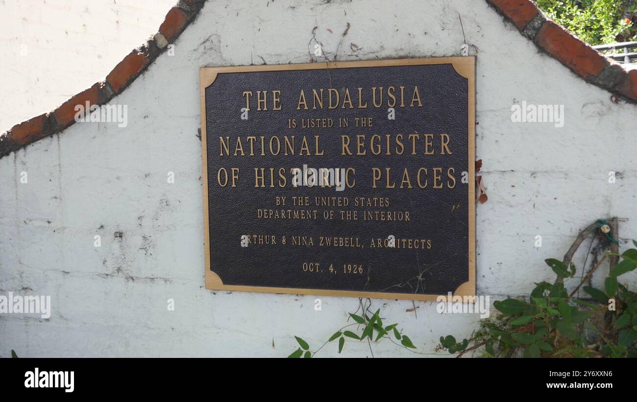 West Hollywood, Kalifornien, USA 18. September 2024 The Andalusia ...