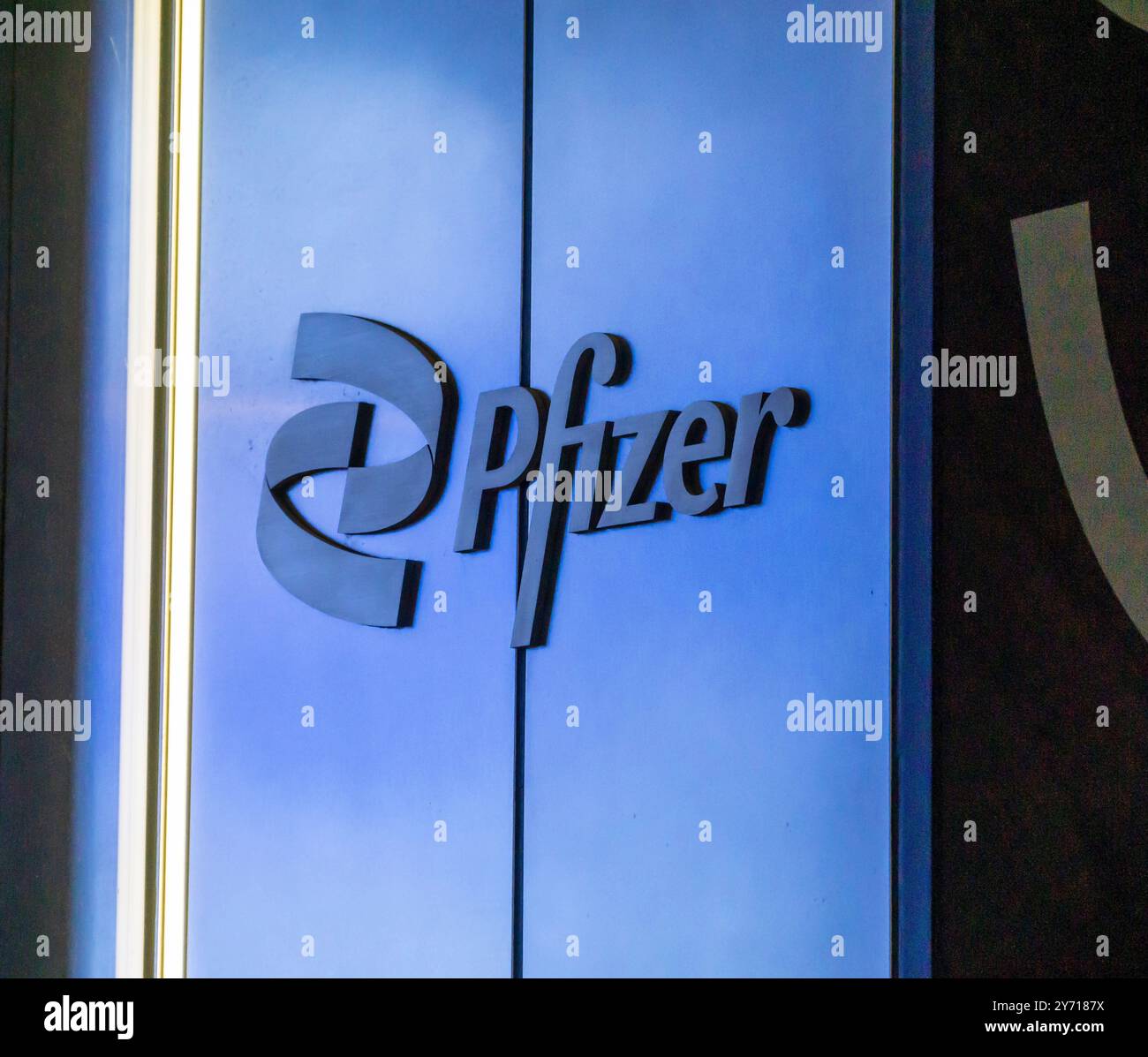 Pfizer World Headquarters am Mittwoch, 25. September 2024, am 66 Hudson ...