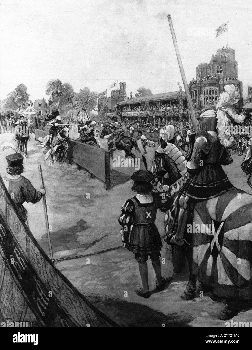 Hampton Court Tilt Yard : jetzt Tennisplätze. Dort wurde der einzige ...