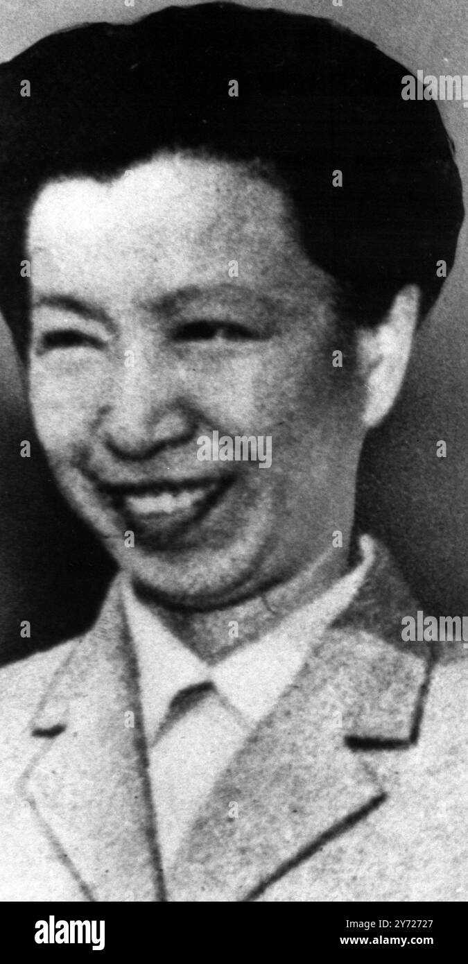 Chinesische kommunistische Führer. Peking; Madame Chiang Ching, Ehefrau ...