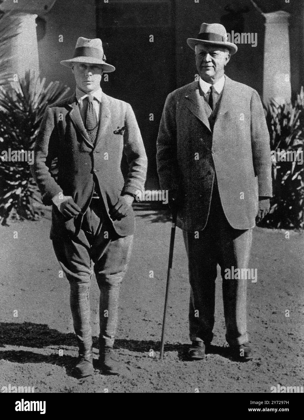 Der Prince of Wales und Sir Abe Bailey, südafrikanischer Millionär und ...