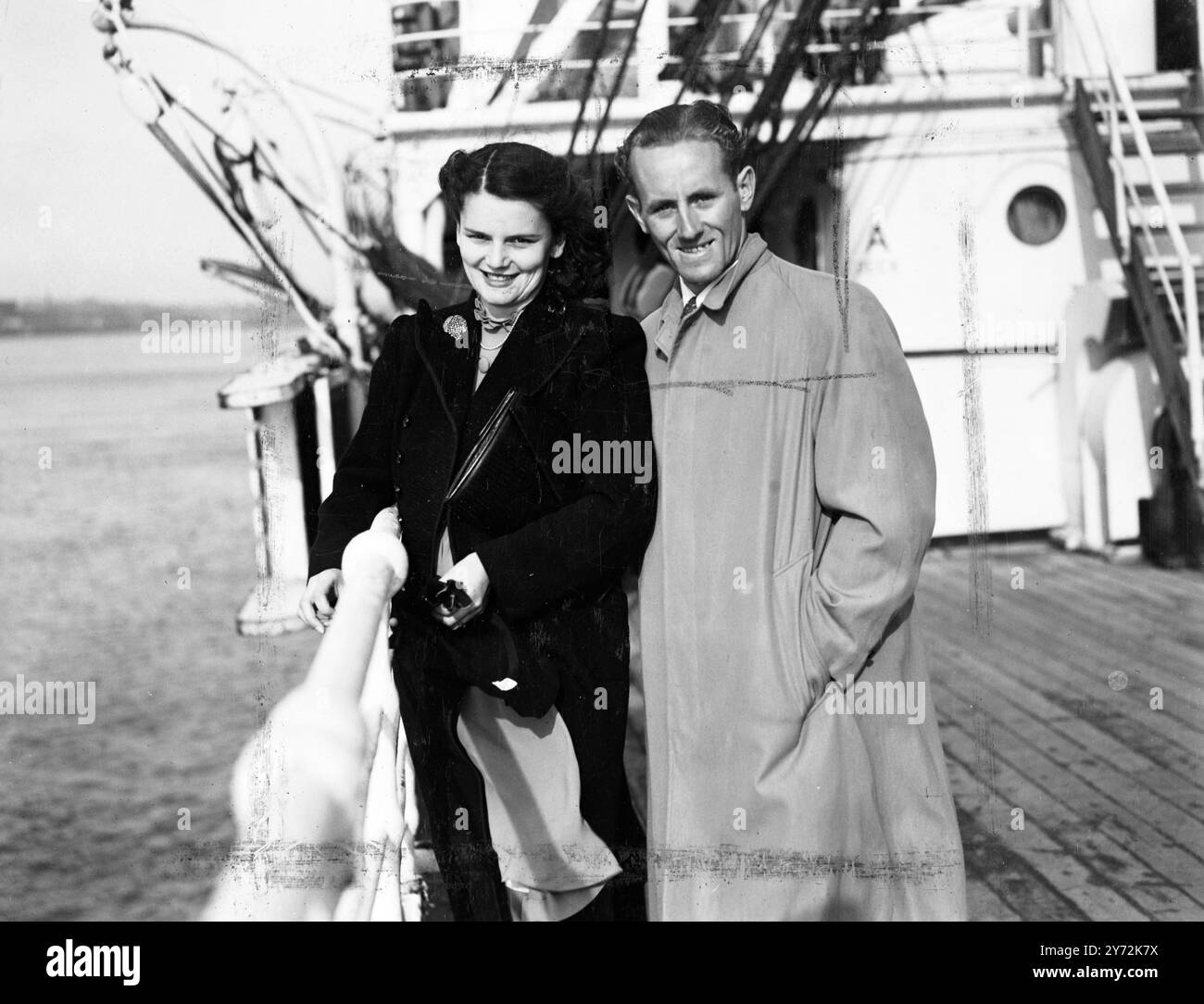 Wally Hammond war heute Morgen in Tilbury, um die letzten drei ...