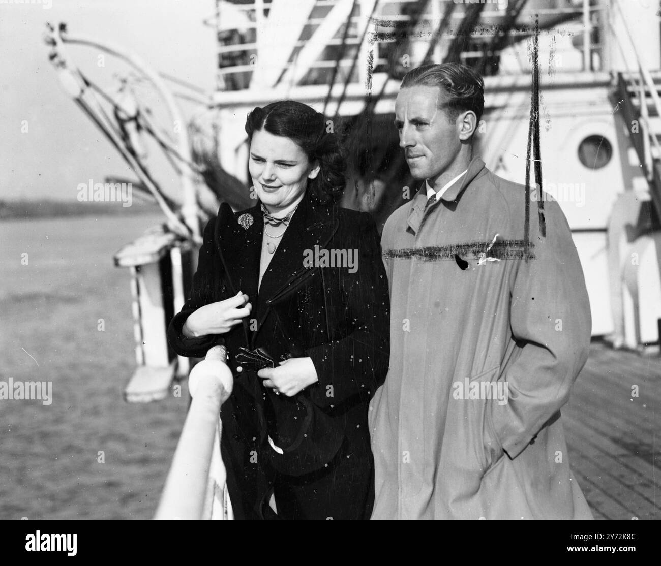 Wally Hammond war heute Morgen in Tilbury, um die letzten drei ...
