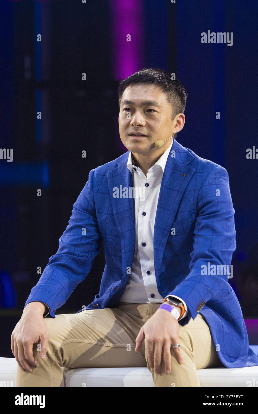 Turin, Italien. September 2024. Alfred Lin, Partner bei Sequoia Capital, ist Gast der ...