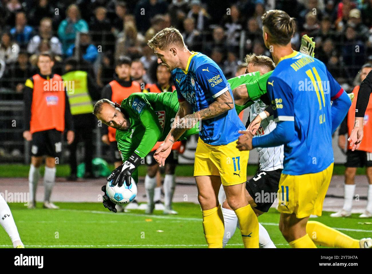 27.09.2024, Donaustadion, Ulm, GER, 2. BL, SSV Ulm 1846 vs. Eintracht ...