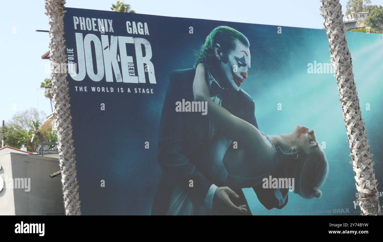 Los Angeles, Kalifornien, USA 18. September 2024 Joker Billboard mit ...