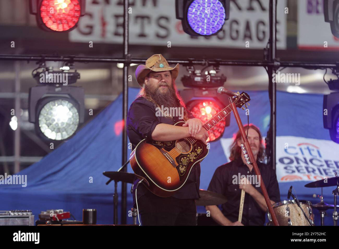 New York, NY - 27. September 2024: Der Country-Star Chris Stapleton und ...