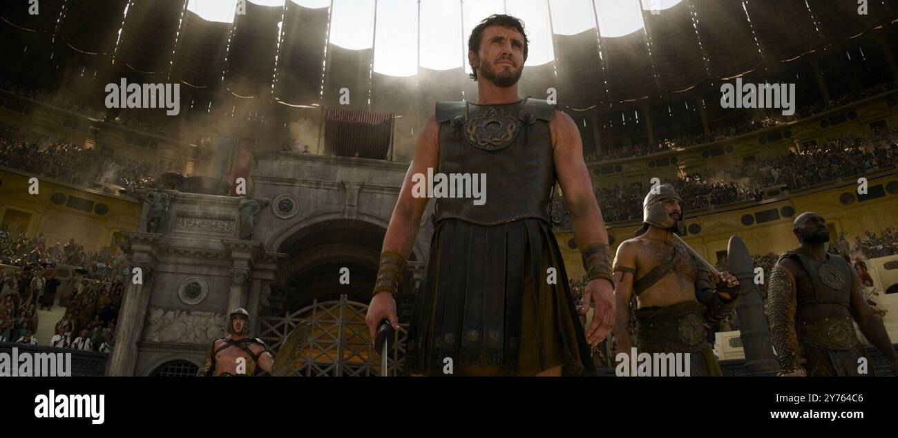 PAUL MESCAL in GLADIATOR II (2024) unter der Regie von RIDLEY SCOTT ...